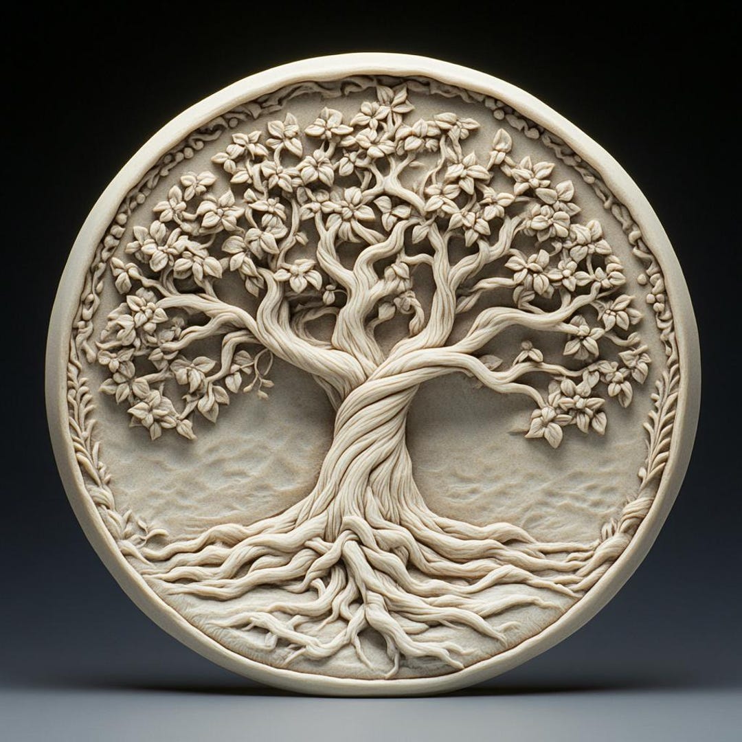 U- Tree of Life. World Tree. 3d Embossing Files, Fiber Laser Engraving ...