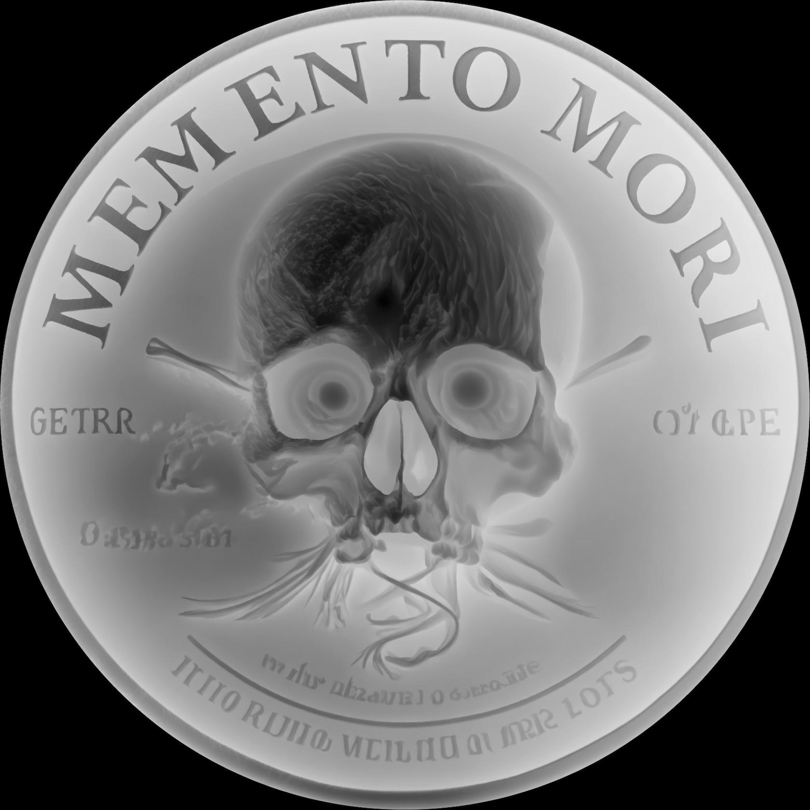 Memento Mori Coin 3D Embossing Files: Fiber Laser Engraving Designs ...