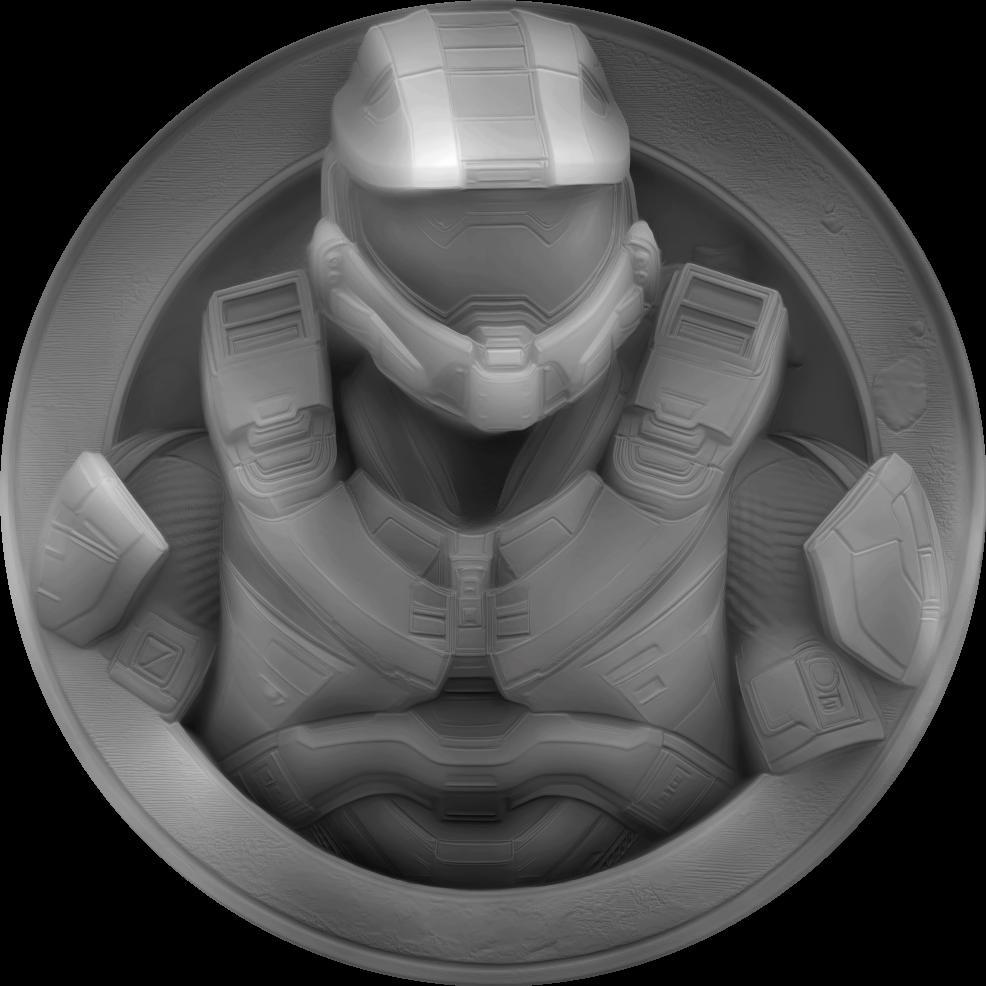 Master Chief PNG & STL. 3d Embossing Files, Fiber Laser Engraving ...