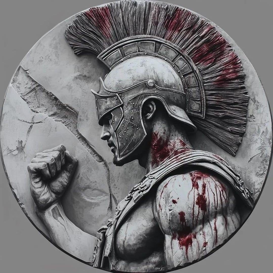 The Spartan Coin 3d Embossing Files, Fiber Laser Engraving Designs ...