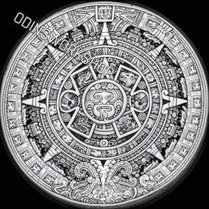 Mayan Calendar, STL Available. 4K PNG 3d Embossing Files, Fiber Laser ...