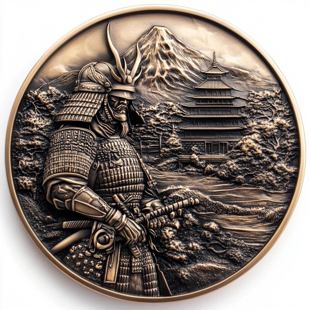 JAPANESE EDO Coin 3d Embossing Files, Fiber Laser Engraving Designs ...