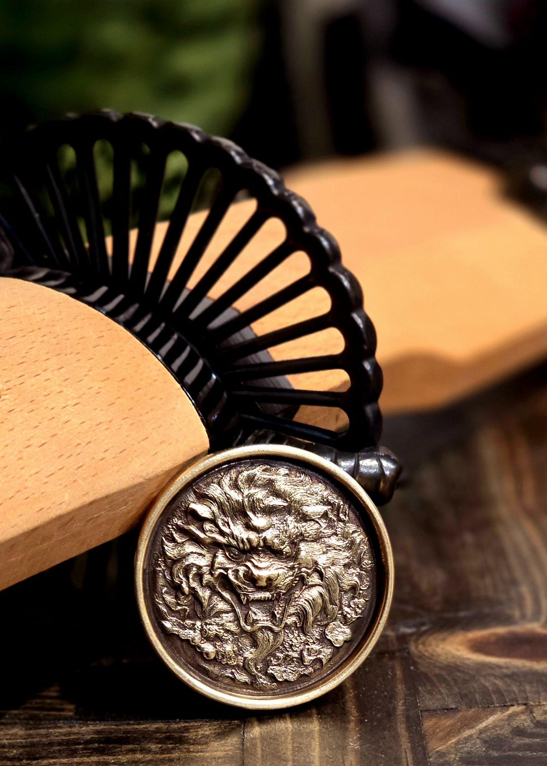 Japanese Oni Coin. EDC Worry Token. Challenge Coin. Solid Brass. Double ...