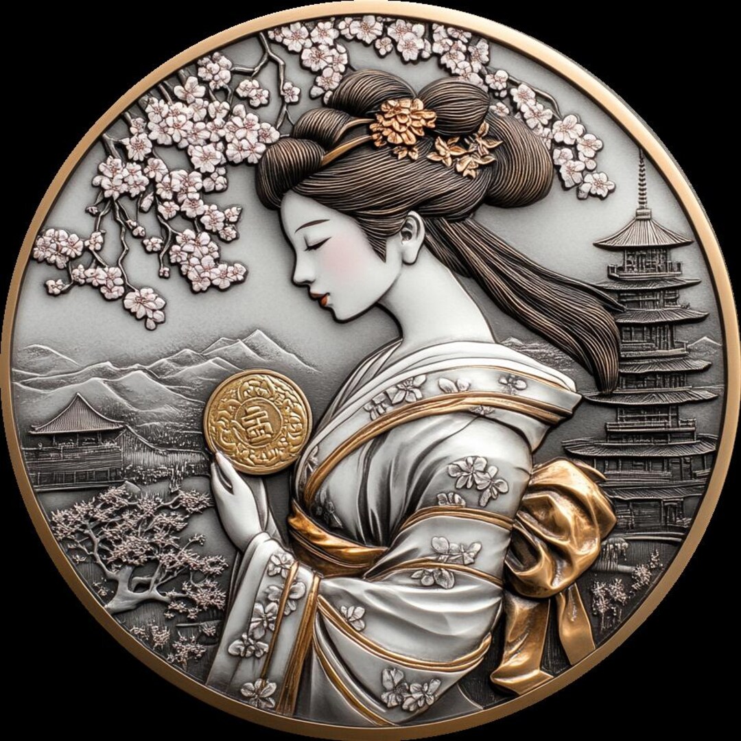 JAPANESE EDO Coin 3d Embossing Files, Fiber Laser Engraving Designs ...