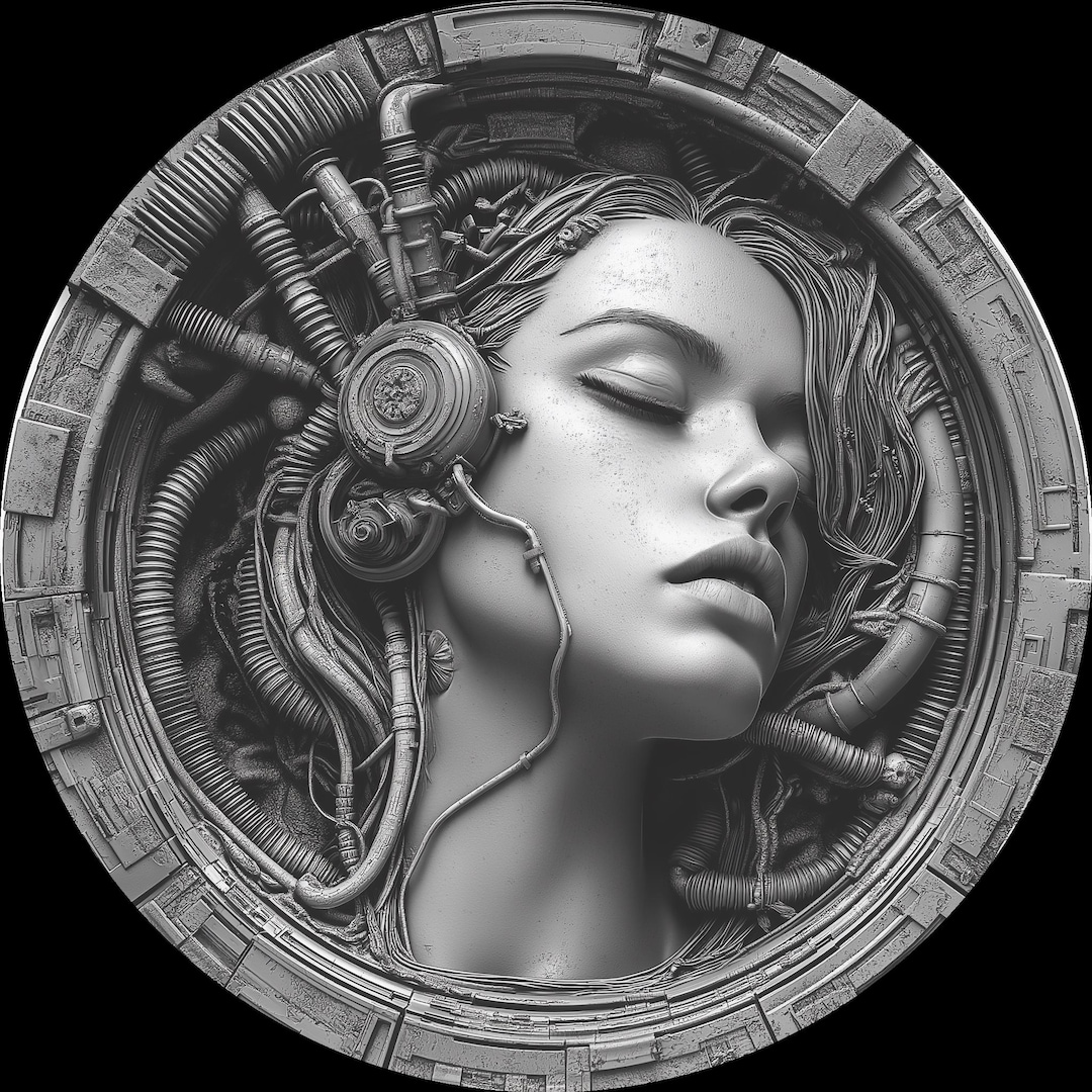 Biomech- Biomechanical Bundle 4K STL&PNG Embossing Files, Fiber Laser ...