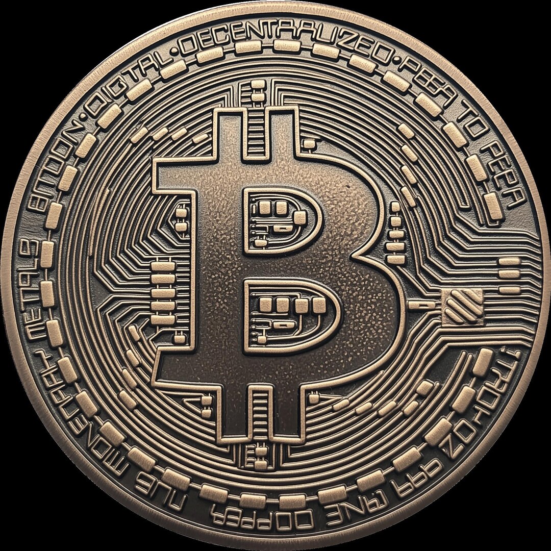 Bitcoin Front and Rear PNG. 3d Embossing Files, Fiber Laser Engraving ...