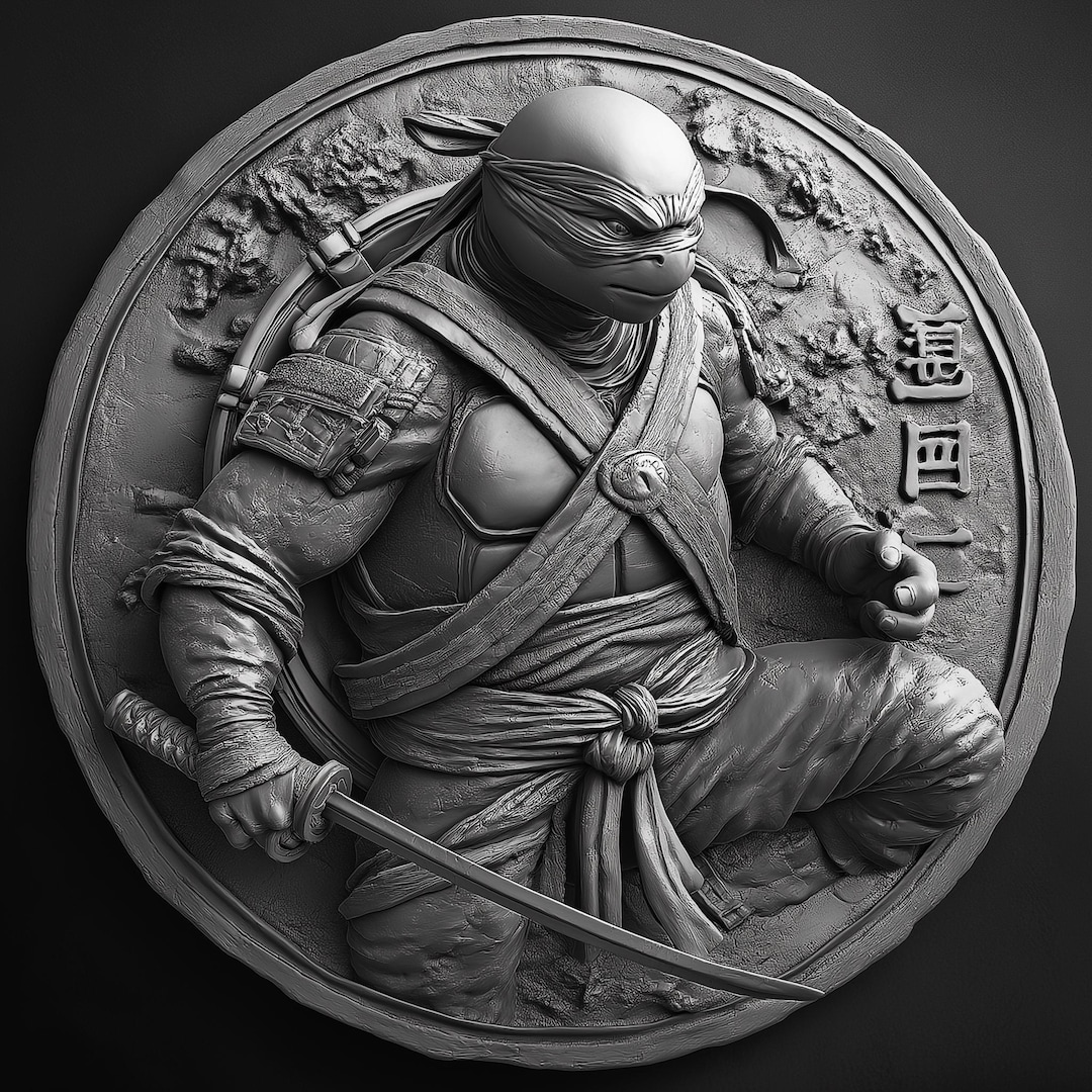 The Last Ronin Coin 3D Embossing Files: Fiber Laser Engraving Designs ...
