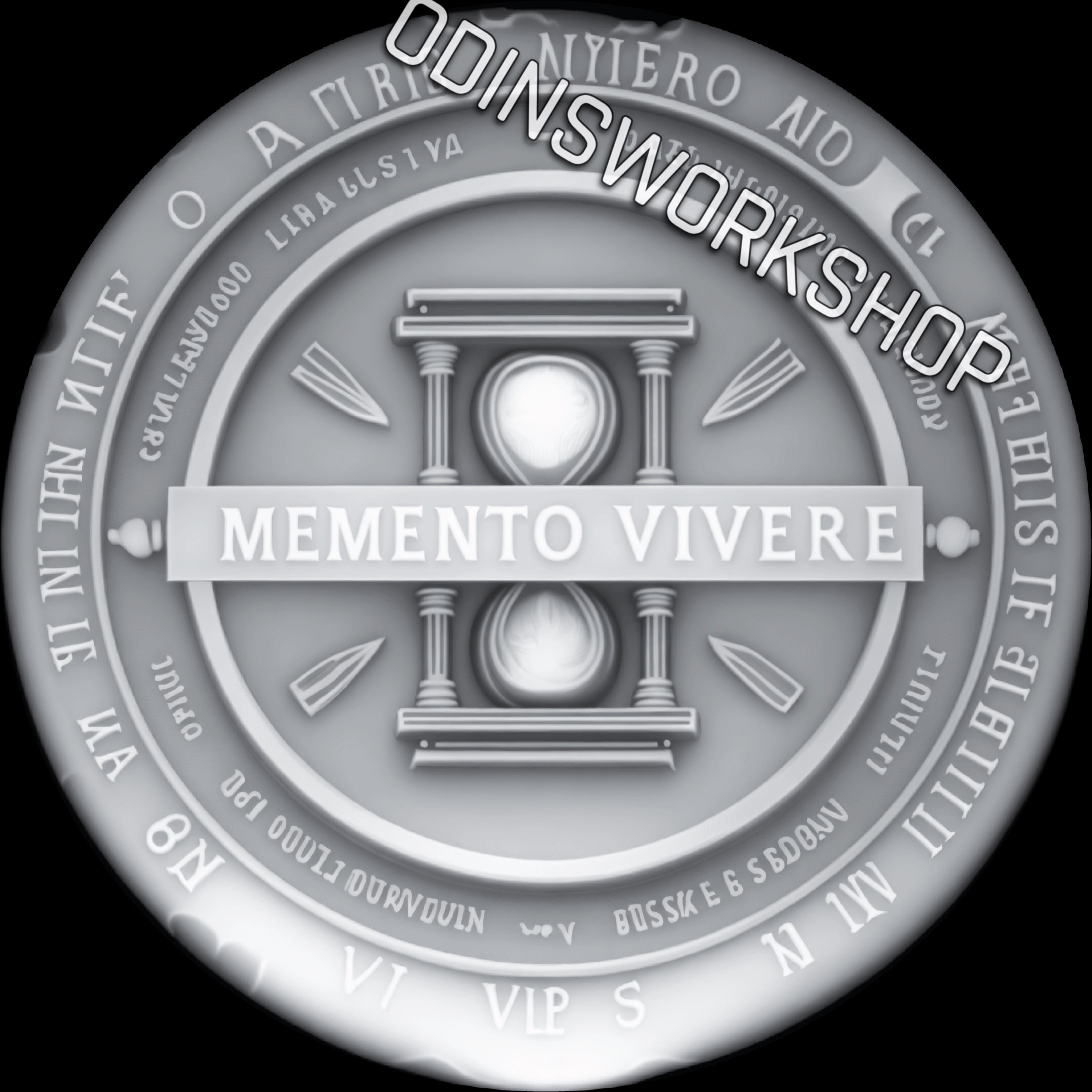 Memento Vivere Coin 3D Embossing Files: Fiber Laser Engraving Designs ...
