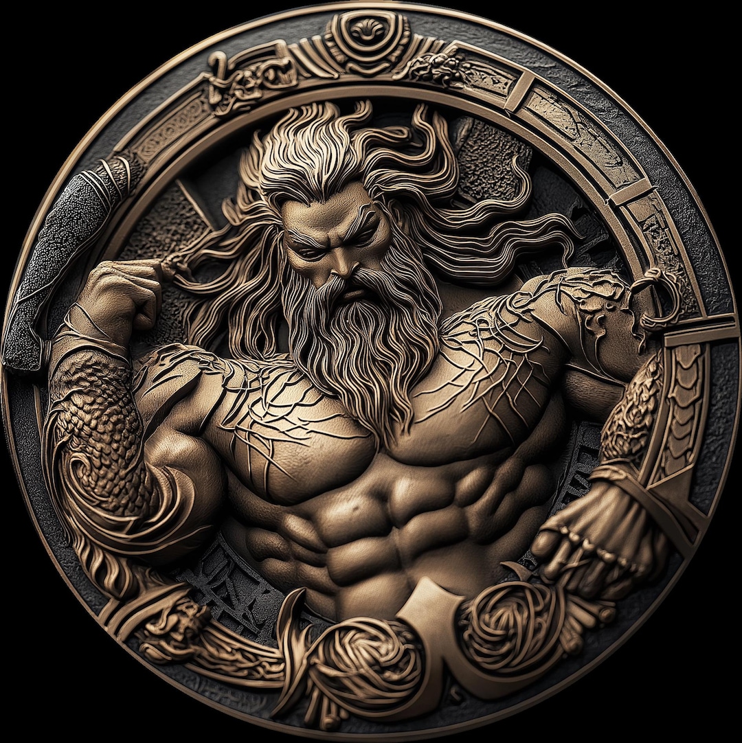 U- Poseidon/ Fan Art Concept! 4k Png & Stl 3d Embossing Files, Fiber ...