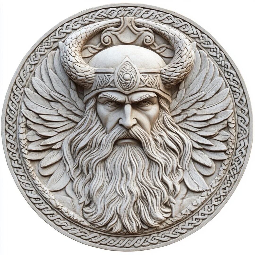 Viking Coin Odin 3d Embossing Files, Fiber Laser Engraving Designs ...