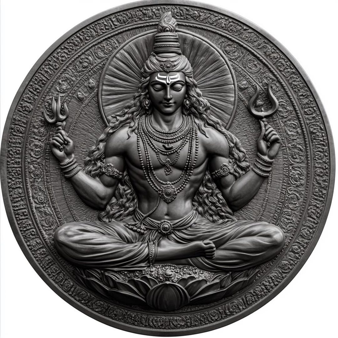 Shiva Pirate Coin 3d Embossing Files, Fiber Laser Engraving Designs ...