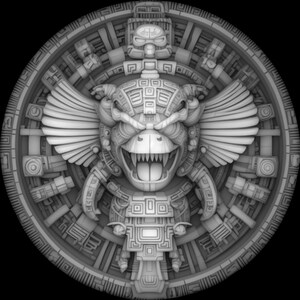 U- Mayan Calendar Concept 4K PNG 3d Embossing Files, Fiber Laser ...