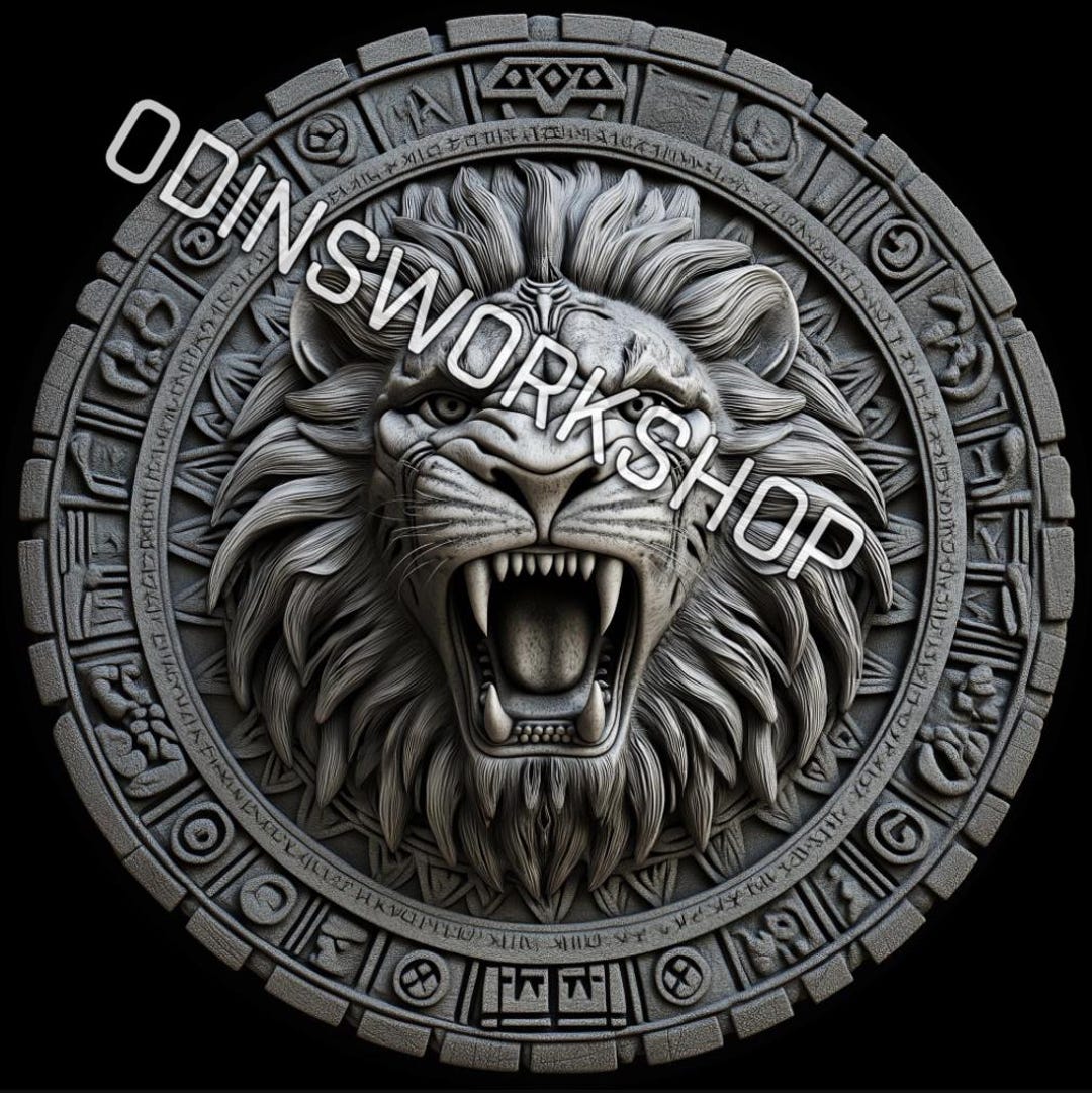 Lion 3D Embossing Design: Fiber Laser Engraving Files (PNG) - Etsy