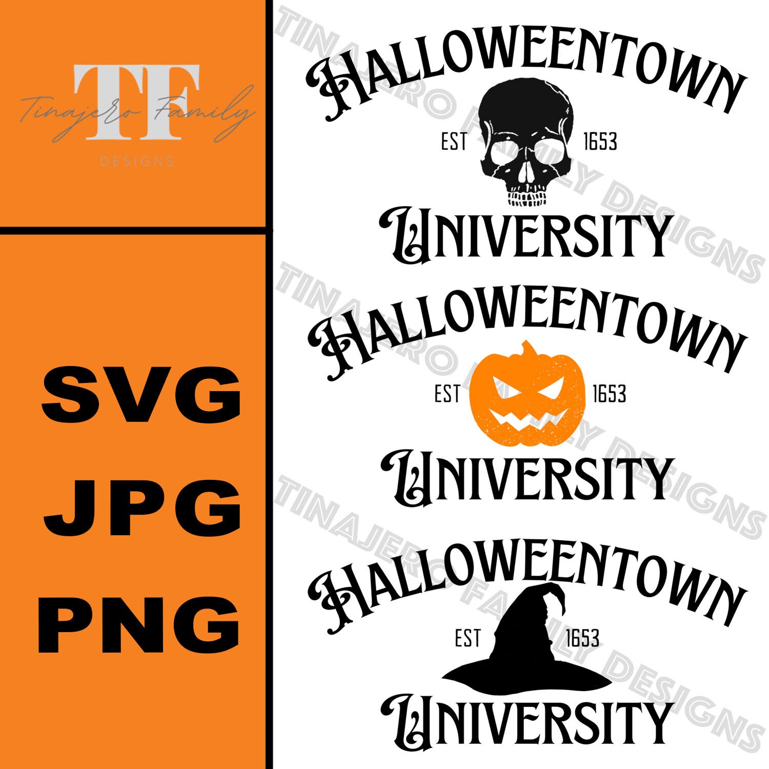 Halloweentown University SVG PNG JPG File - Etsy
