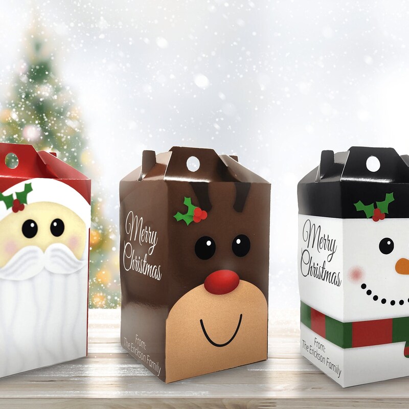 Christmas Favor Box - Etsy