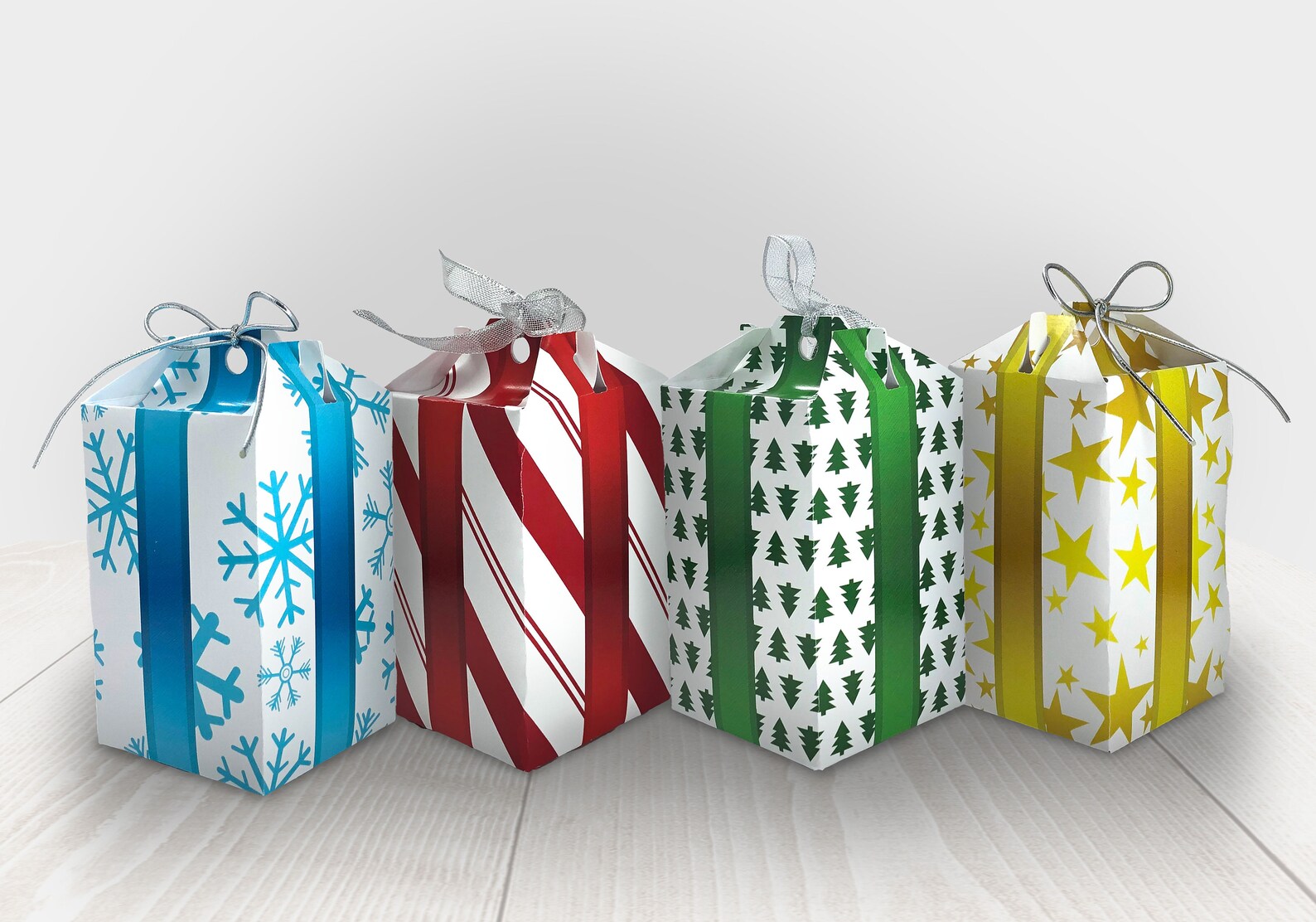 Christmas Favor Boxes / Christmas Treat Boxes / Christmas Treat Bags ...