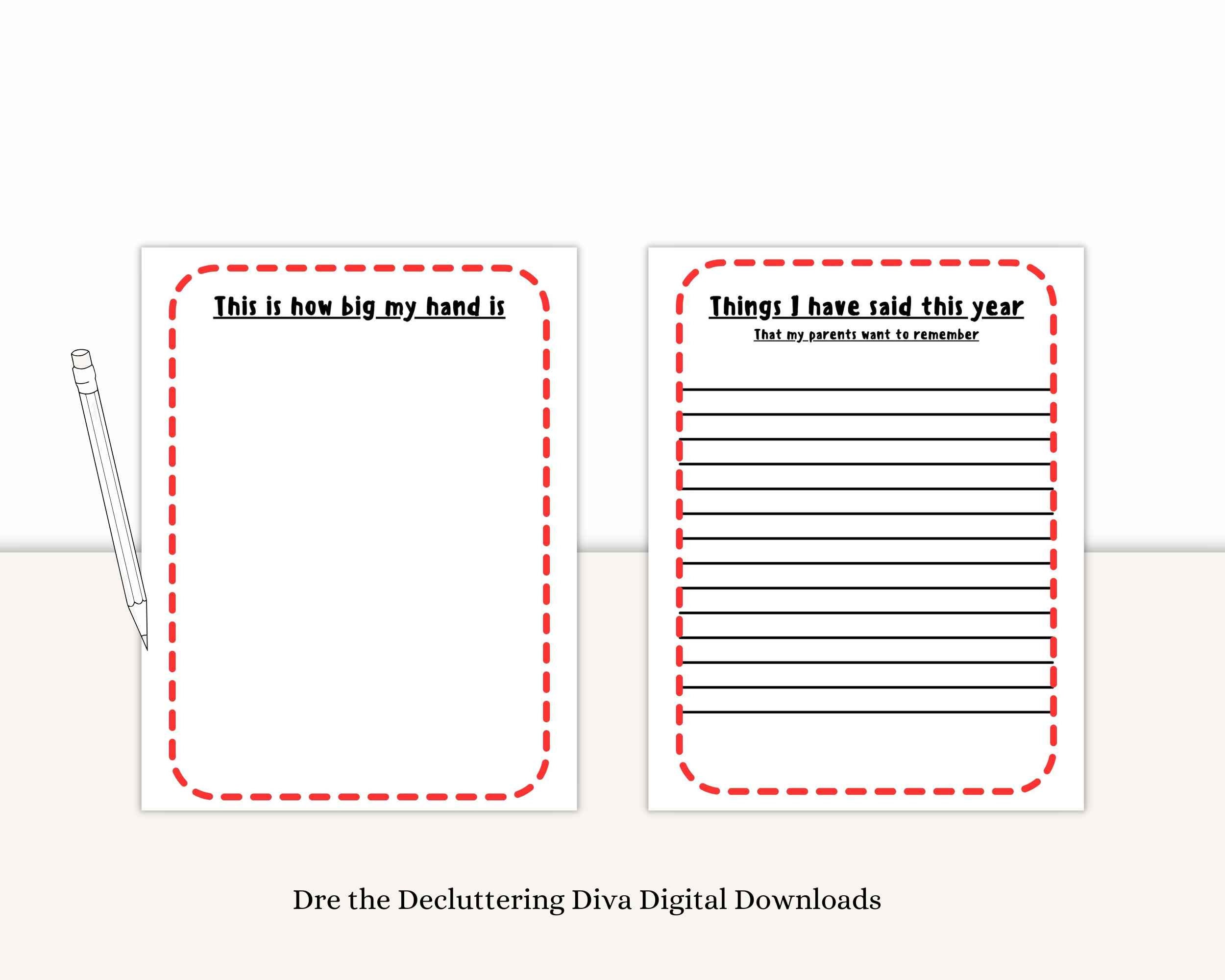 Childhood Printable Interview, All About Me Interview, Kids Keepsake ...