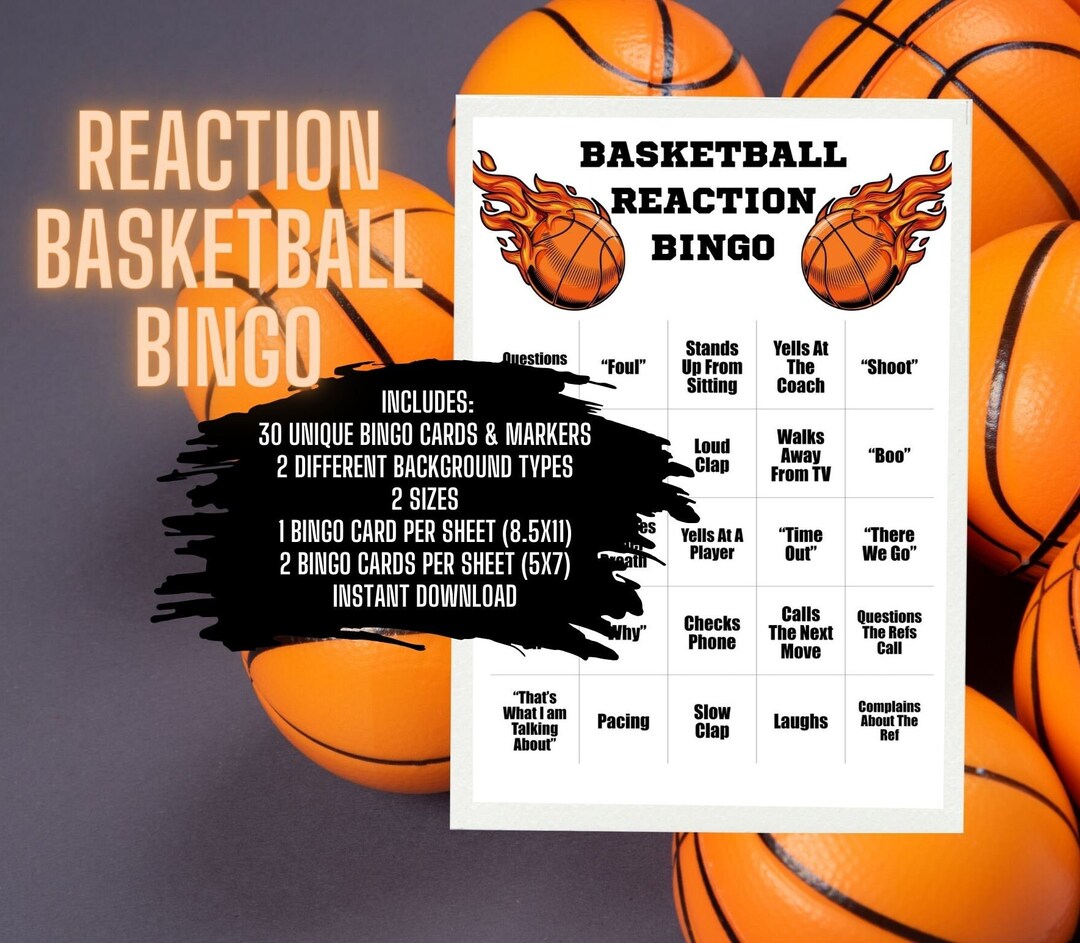 Basketball Bingo, Reaction Bingo, Things Your Husband Says Bingo ...
