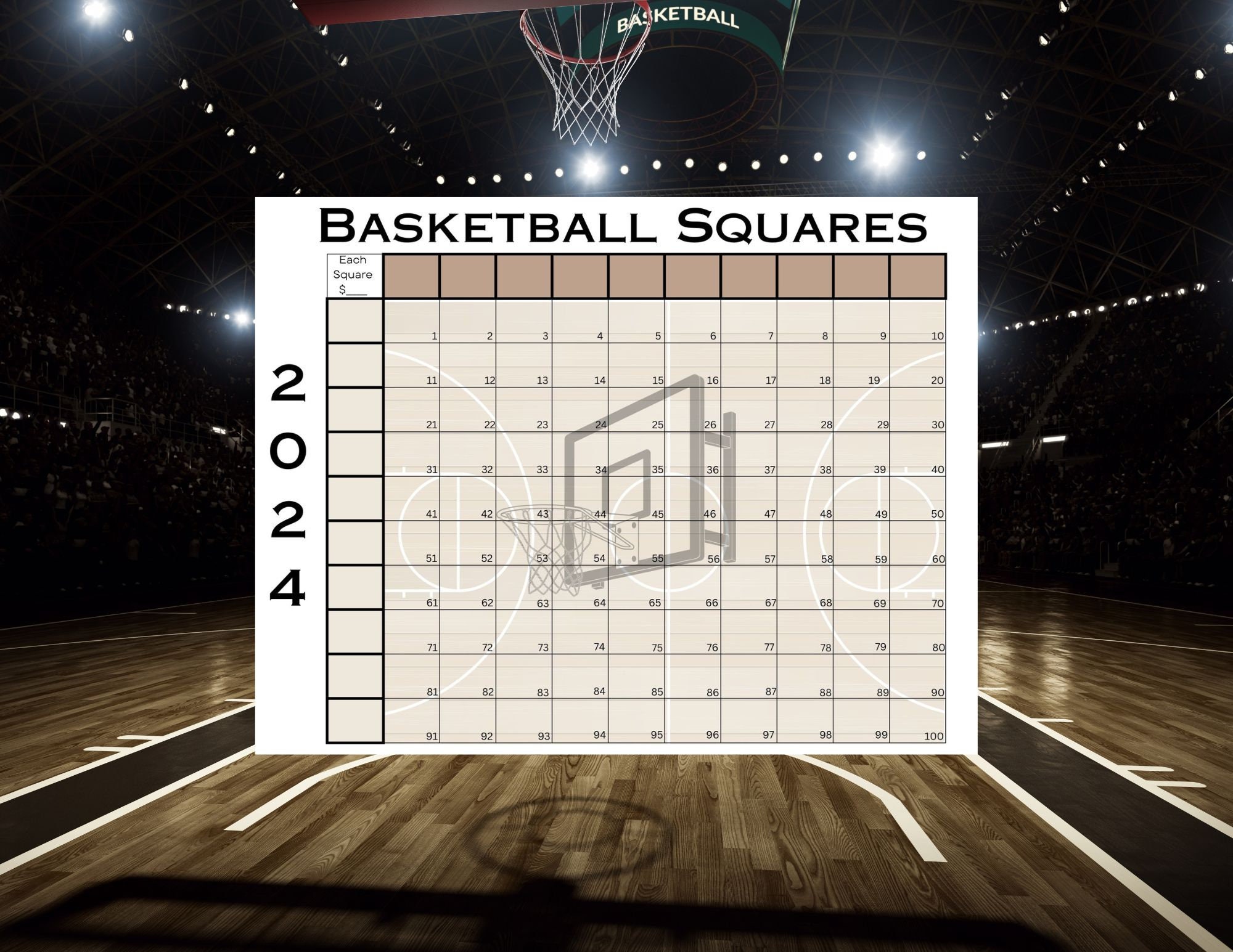 March Madness Basketball Game 2024 Cards Basketball Game Digital ...