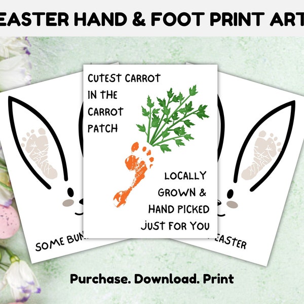 Baby Handprint Art - Etsy