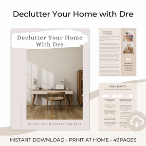 Declutter Your Home Workbook, How to Declutter Your Home, Clutter ...