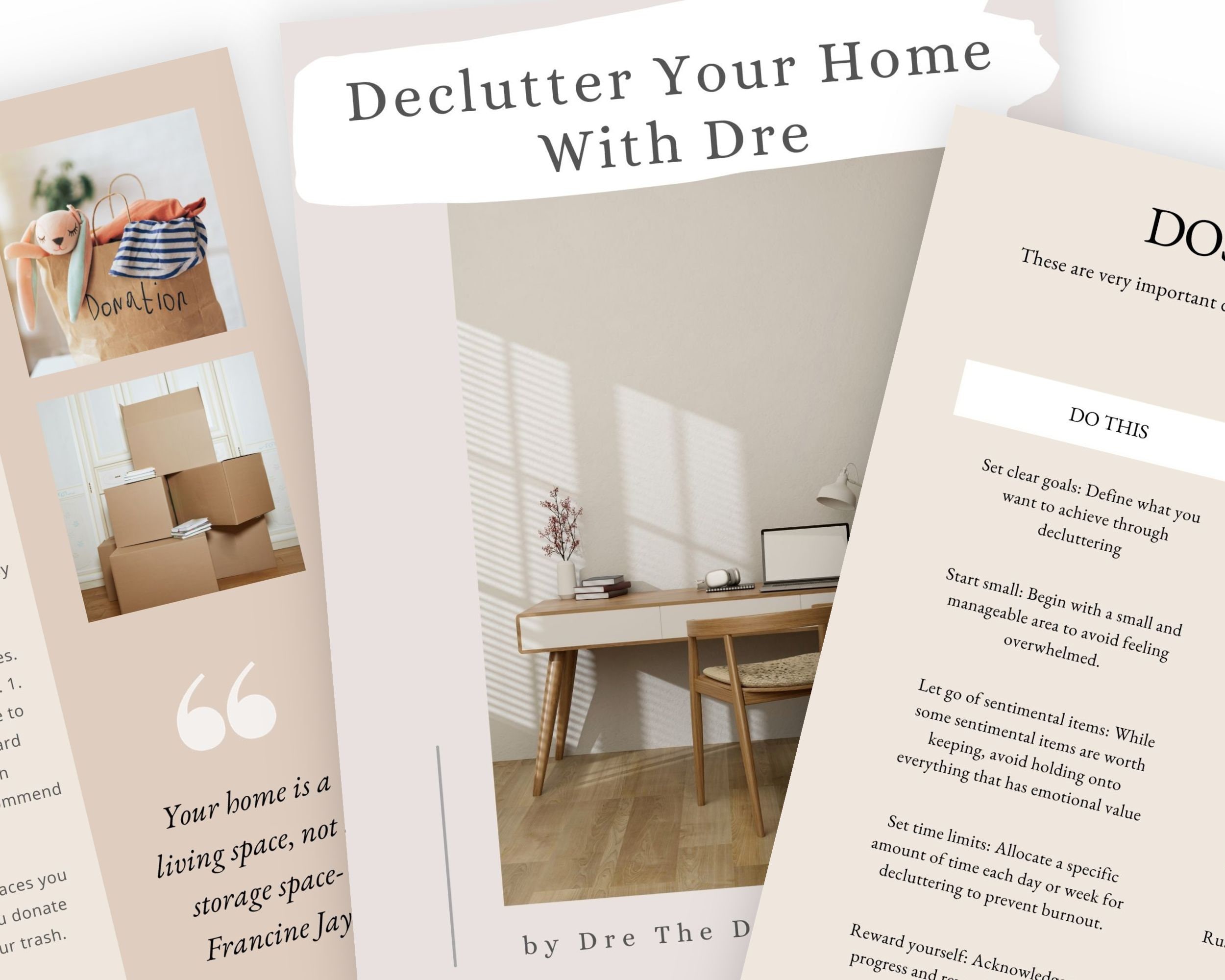 Declutter Your Home Workbook, How to Declutter Your Home, Clutter ...