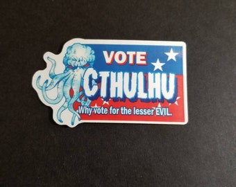 Chibi Cthulhu Vinyl Sticker - Etsy
