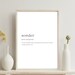 Sonder Definition | Digital Download | Minimalist Poster | Word ...