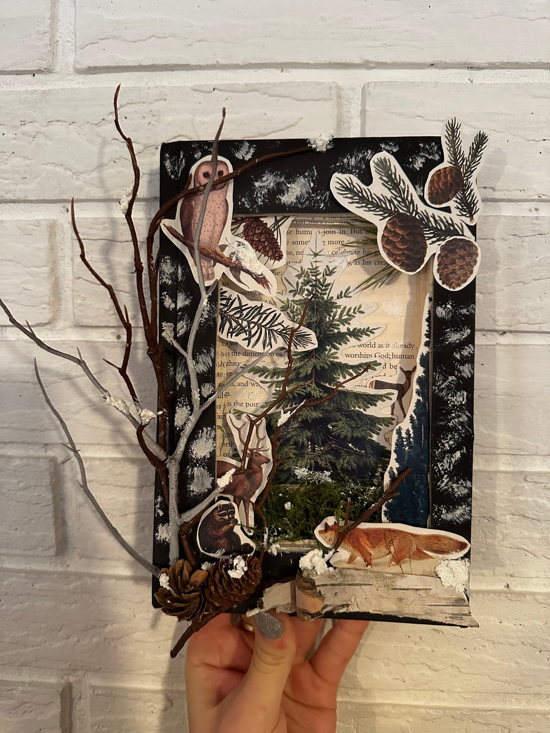 Winter Shadow Box (book) - Etsy