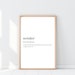Sonder Definition | Digital Download | Minimalist Poster | Word ...