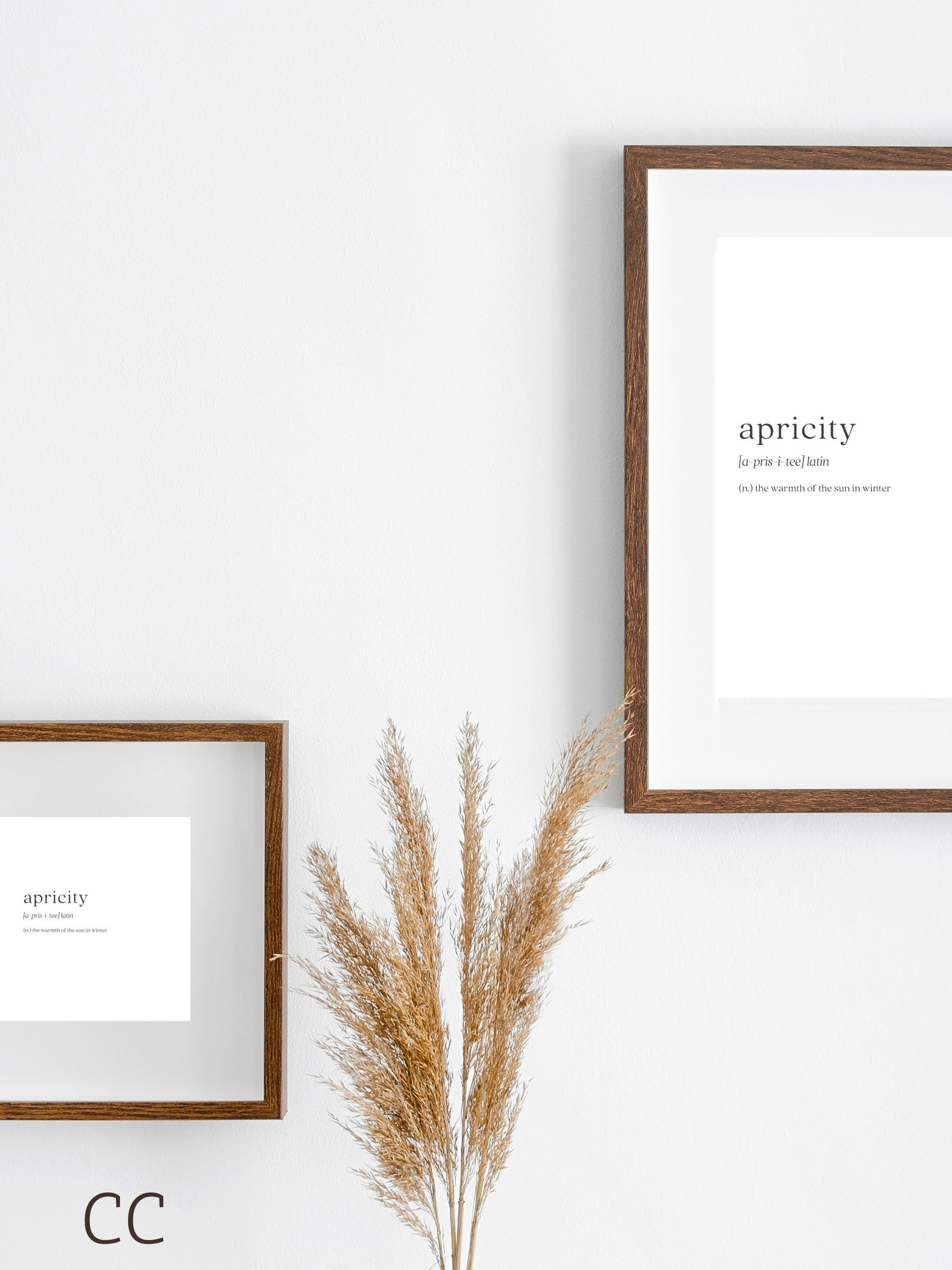 Apricity Definition | Digital Download | Minimalist Poster | Word ...