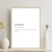 Eunoia Definition Digital Download Minimalist Poster Word Definition ...