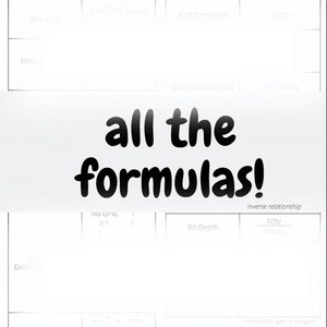 Radiology Formula Study Guide (cheat Sheet) - Etsy