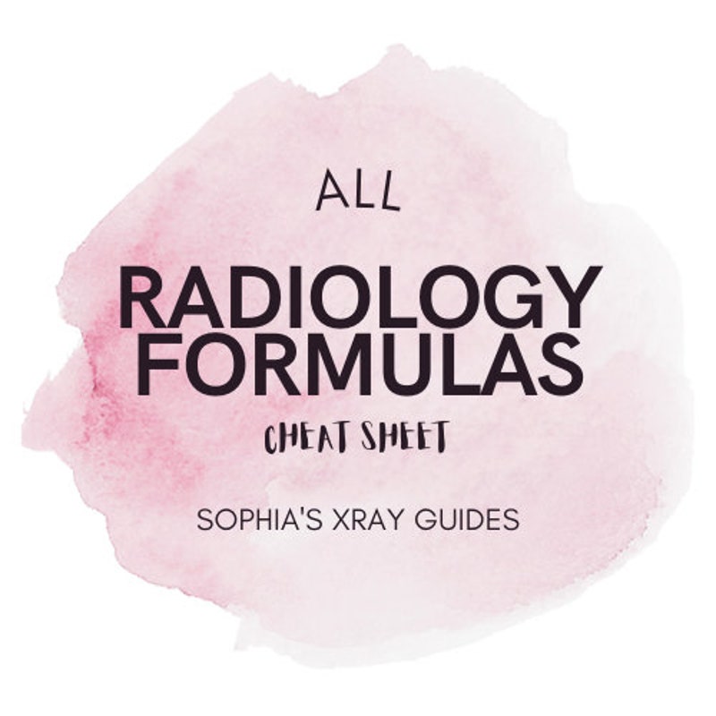 Radiology Cheat Sheets - Etsy