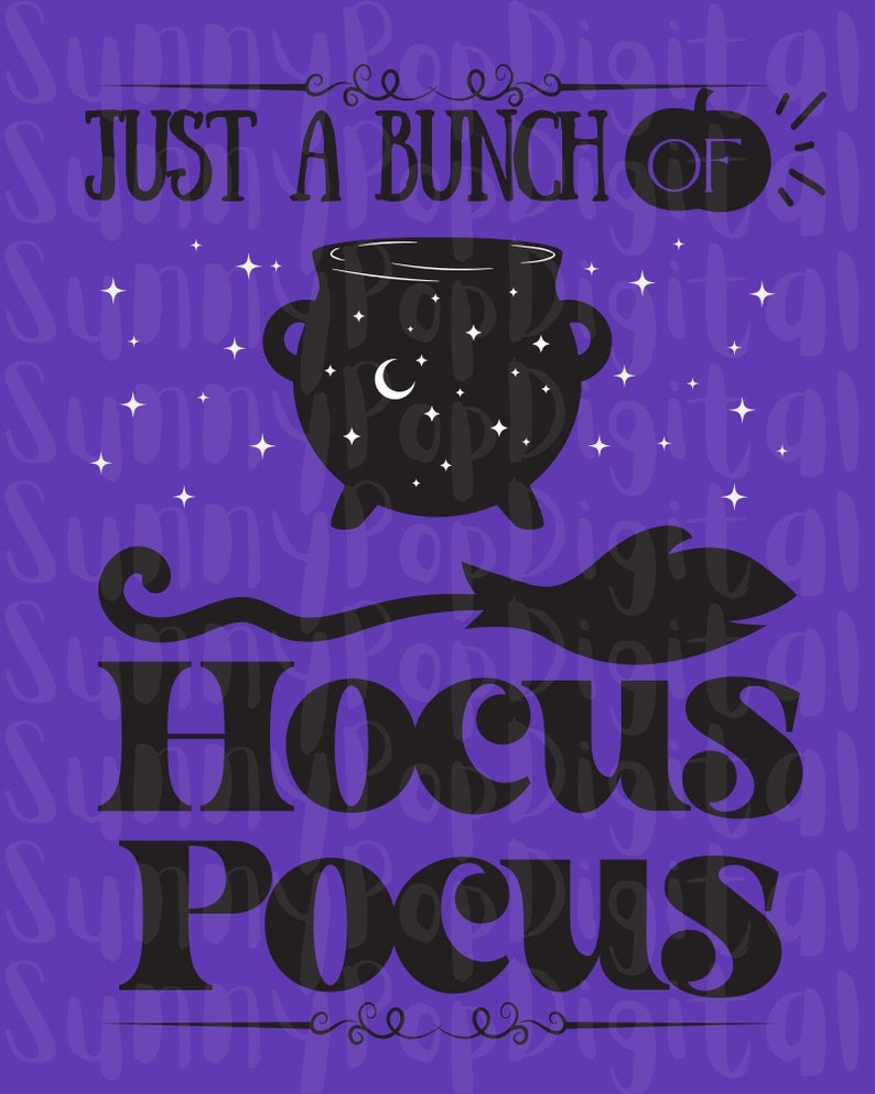 Hocus Pocus Print Halloween Printable Wall Art Halloween - Etsy