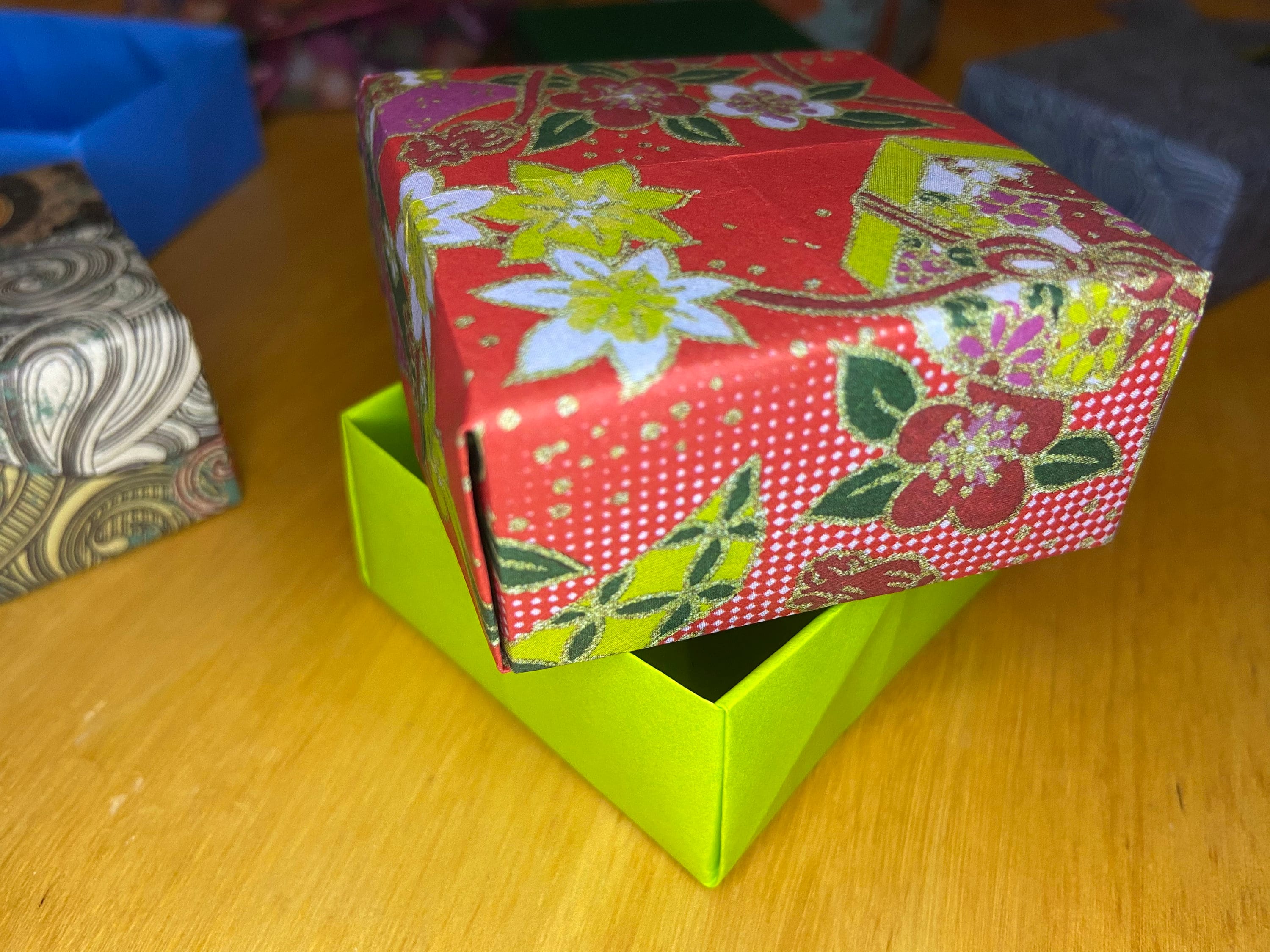 Colorful Origami Box | Decorative Paper Gift Box - Etsy