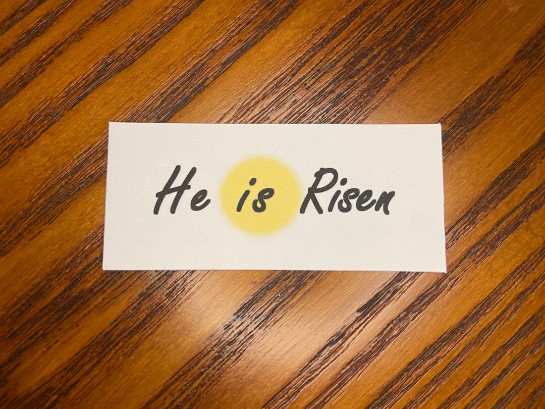 He is Risen Sticker | Easter Decal - Etsy