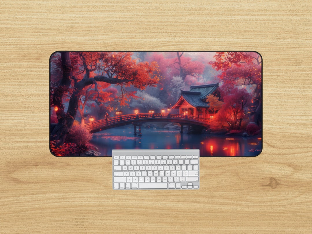 Japanese Sakura Desk Mat, Asian-inspired Mousepad - Etsy