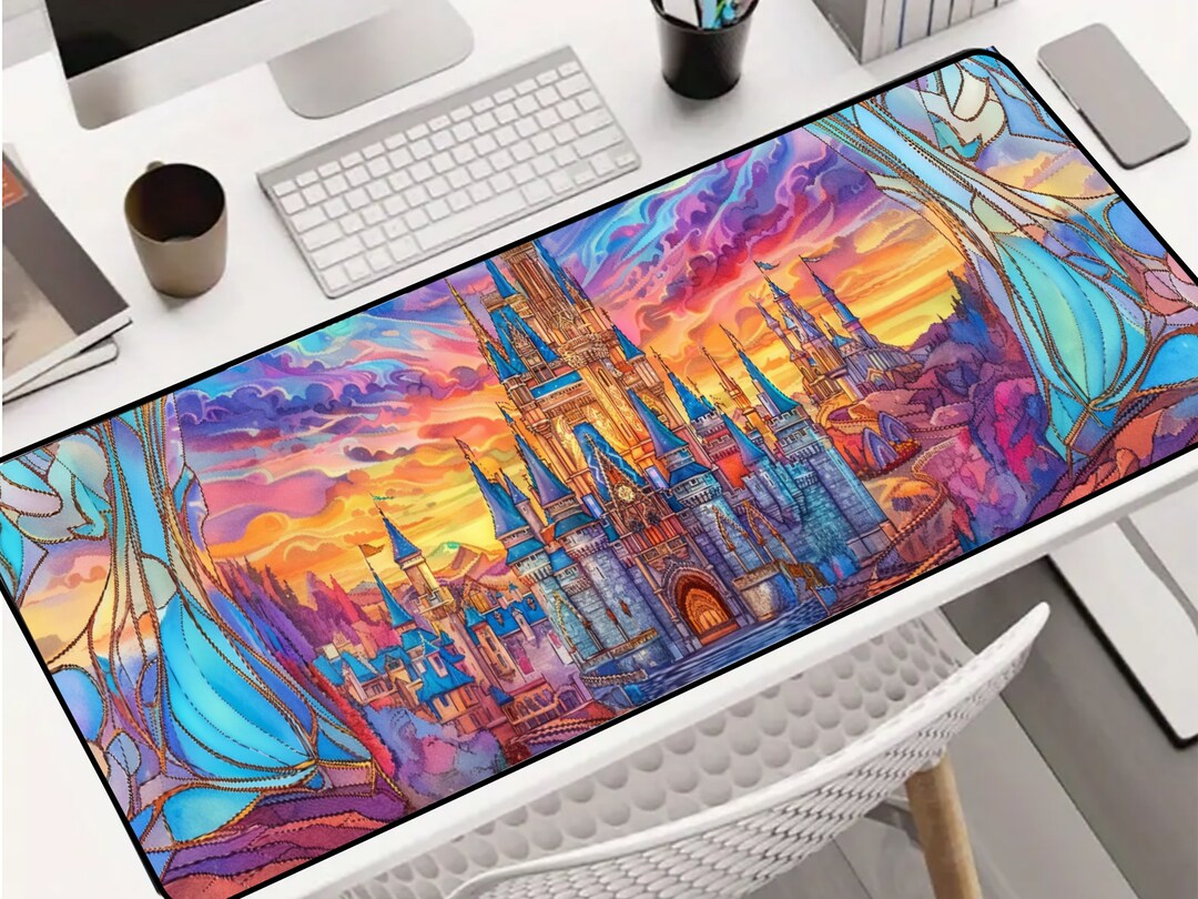 Castle Desk Mat, Playmat, MTG Playmat, Fantasy Desk Mat, Cute Desk Mat ...