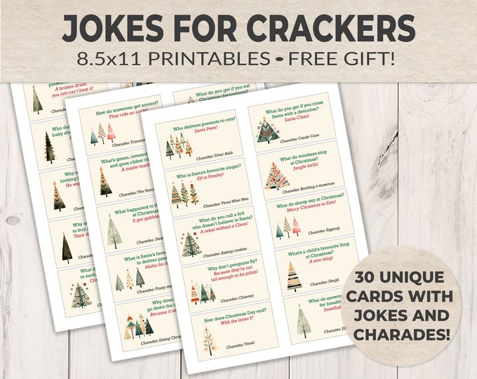 Christmas Cracker Jokes and Bucket List - Digital Download ...