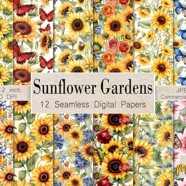 Sunflower Papers - Etsy