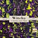 6 Digital Seamless Patterns, Green and Purple Witches for Halloween for ...
