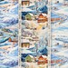 12 Digital Repeating Backgrounds, Illustrated Christmas Snowy Winter ...