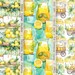 12 Seamless Digital Papers, Summer Lemonade Stand Seamless Patterns ...