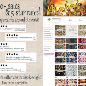 6 Digital Repeating Patterns, Fall Leaves, Autumn Wallpaper Background ...