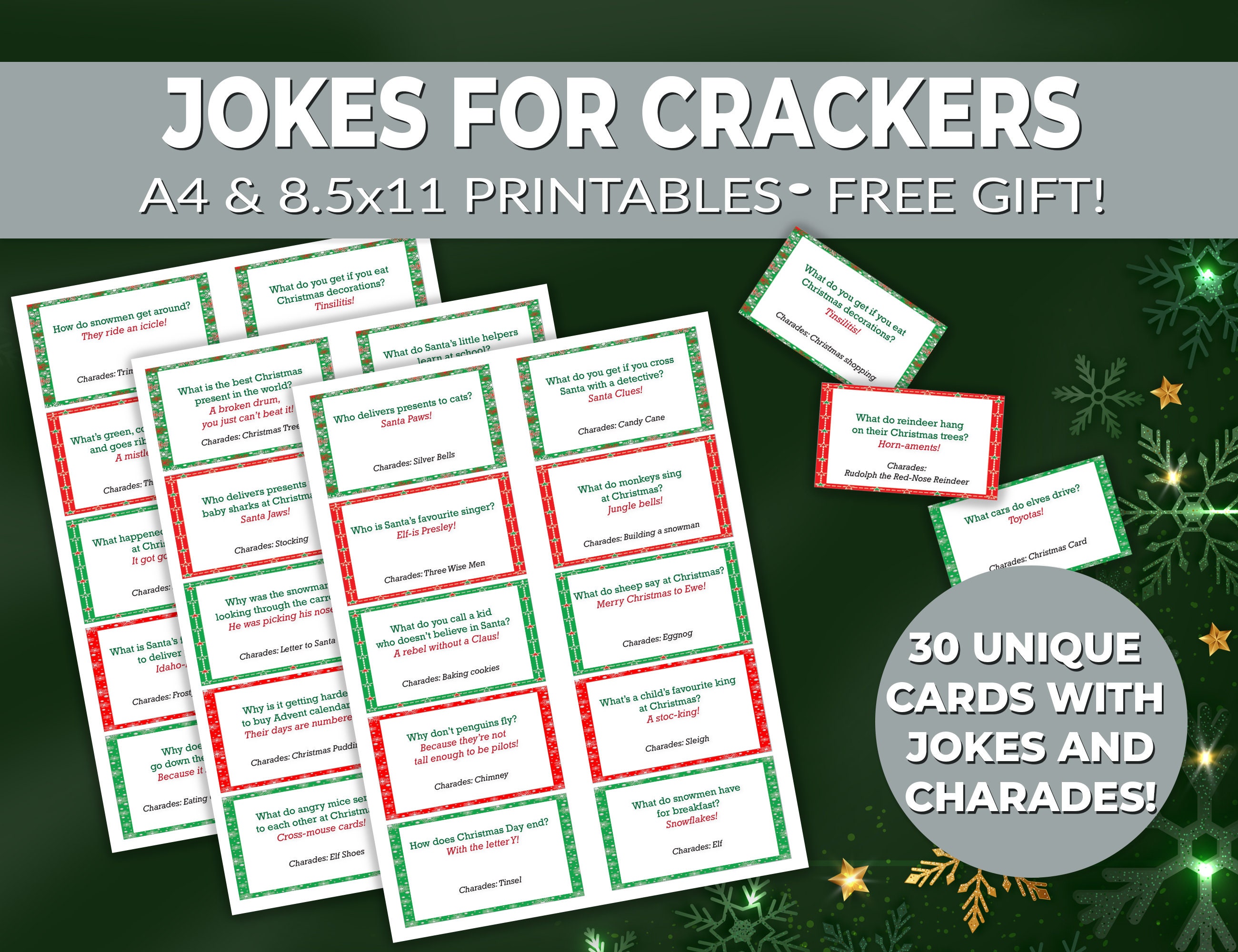 Jokes for Reusable Crackers. Use These Instant Download Jokes ...