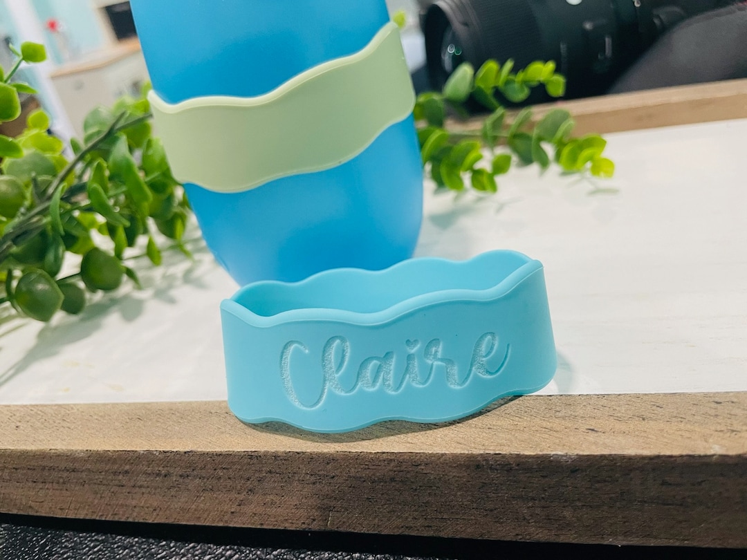 Engraved Personalized Silicone Bottle Labels, Baby Bottle Daycare Sippy ...