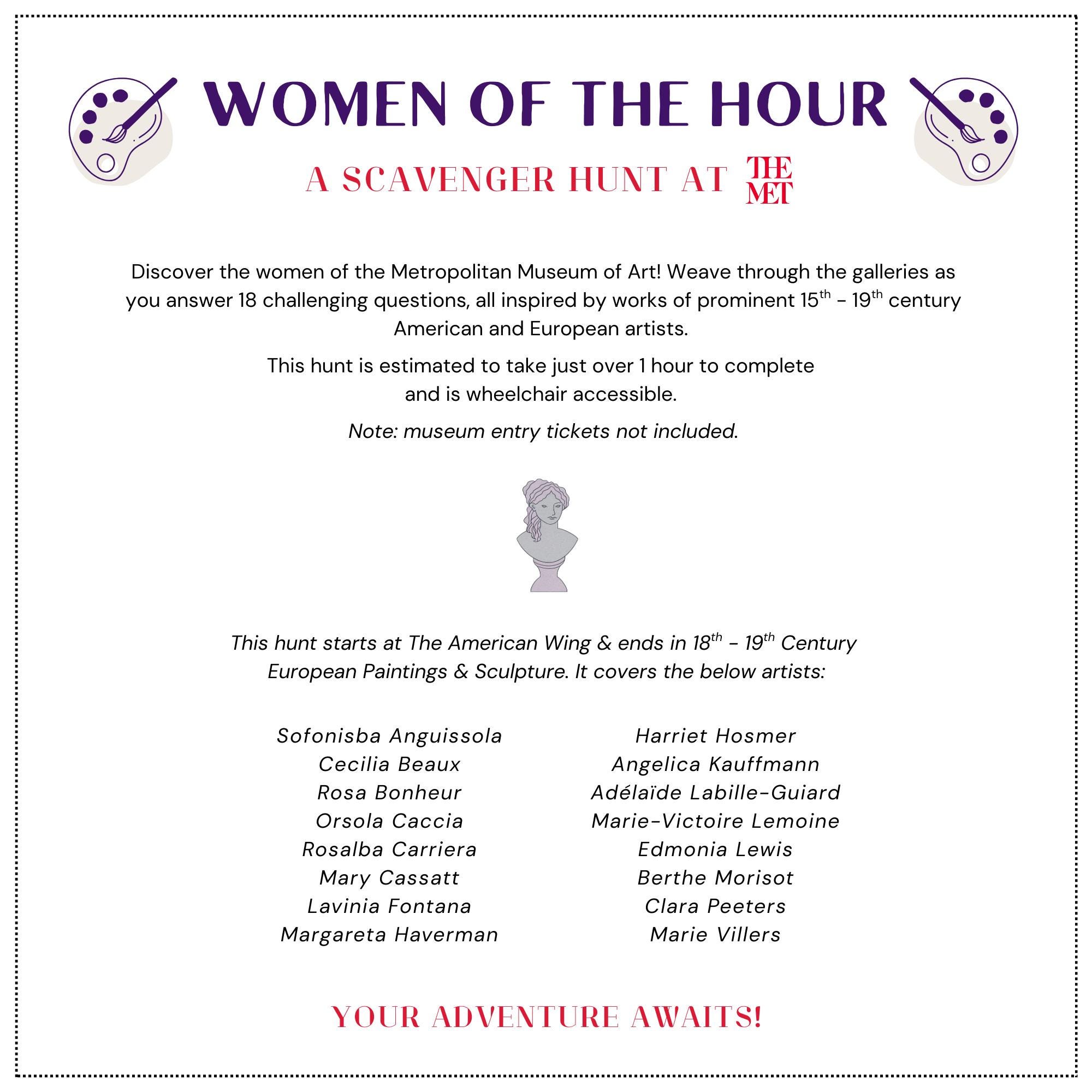 Women of the Hour: A Metropolitan Museum of Art Scavenger Hunt ...