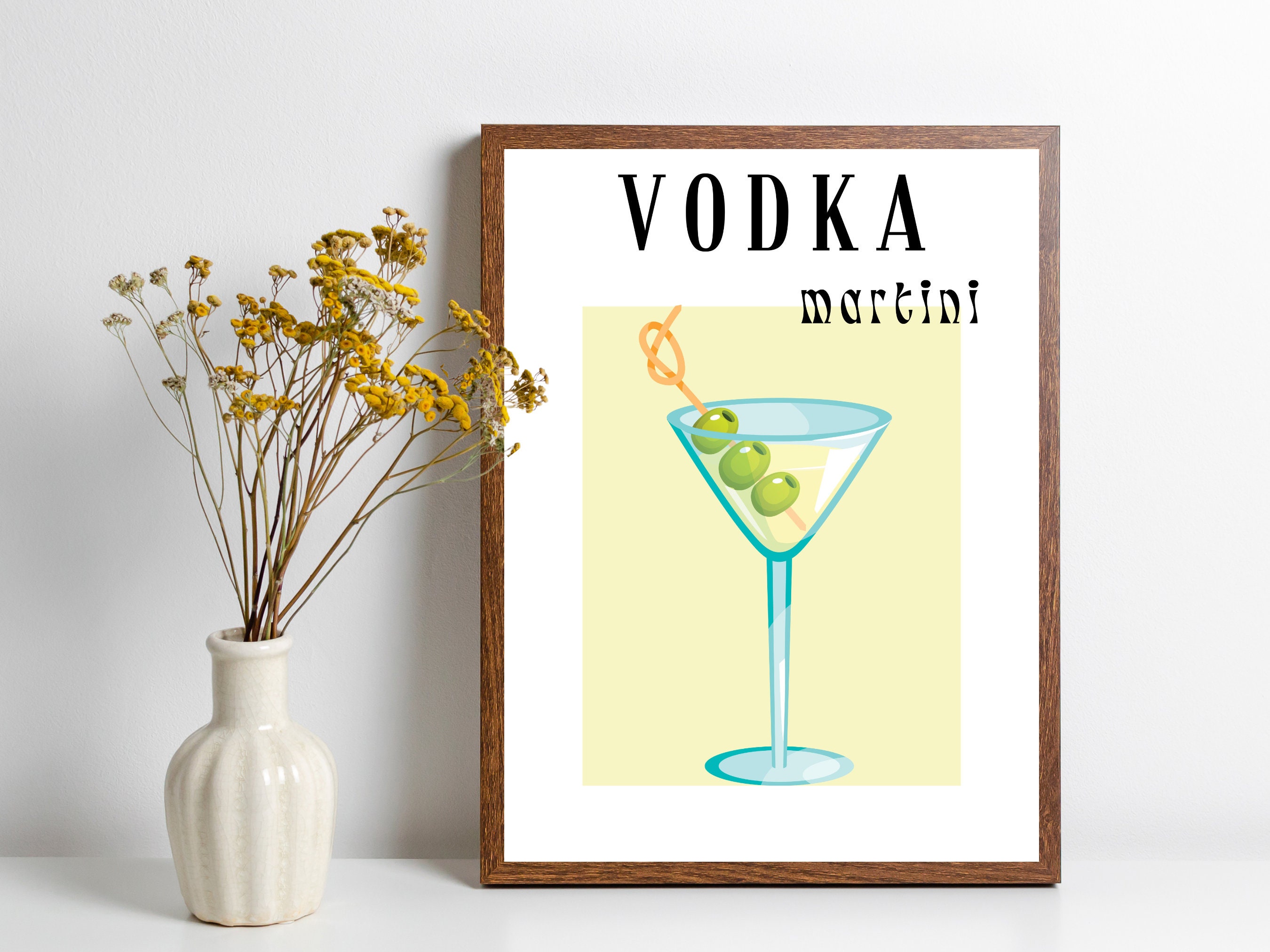 Set of 6 Prints DIGITAL Prints Wall Art Cocktails Art - Etsy