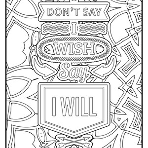 Coloring Book for Kids: 50 Pages Motivational Quotes Coloring Book ...